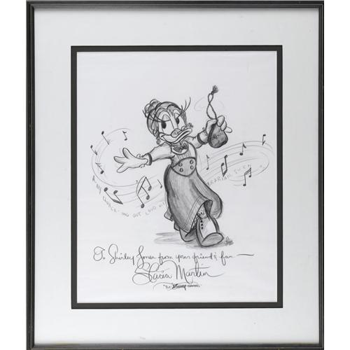 Disney Drawing with Shirley Jones Signed Photo