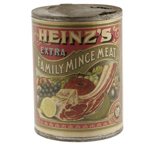 Heinz's Extra "Family Mince Meat" Tin Can. As on