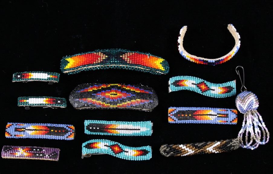 Native American Beaded Hair Clips & Accessories