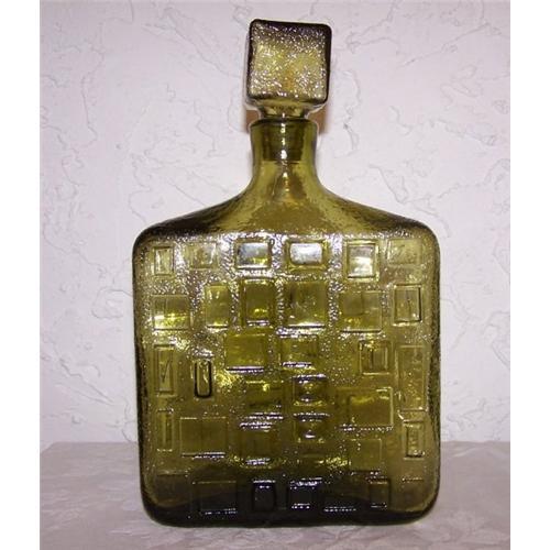 Signed Raymor Glass Decanter (modern vase) #1070803