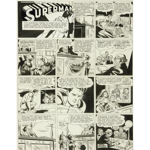 Wayne Boring - Superman Sunday Comic Strip #479 Art