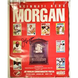 JOE MORGAN AUTOGRAPHED COMMEMORATIVE POSTER