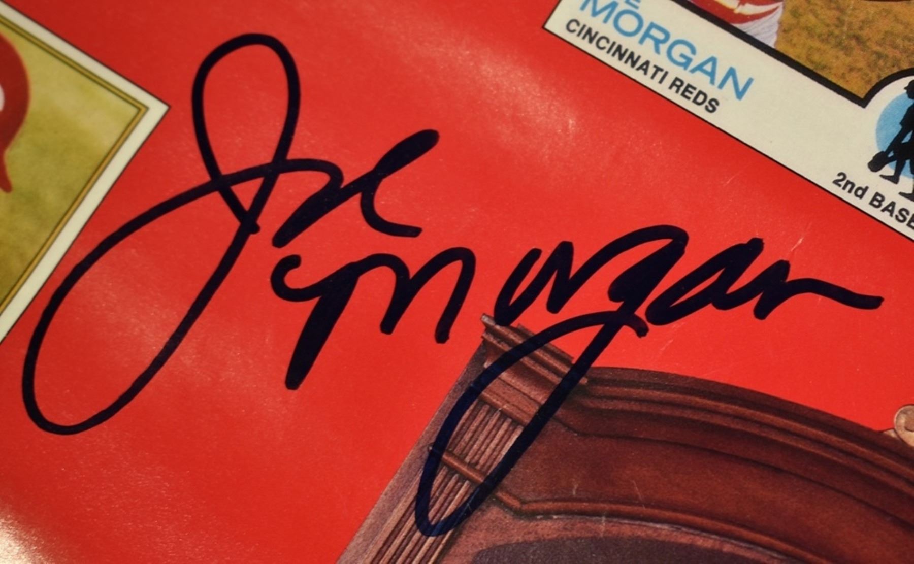 JOE MORGAN AUTOGRAPHED COMMEMORATIVE POSTER