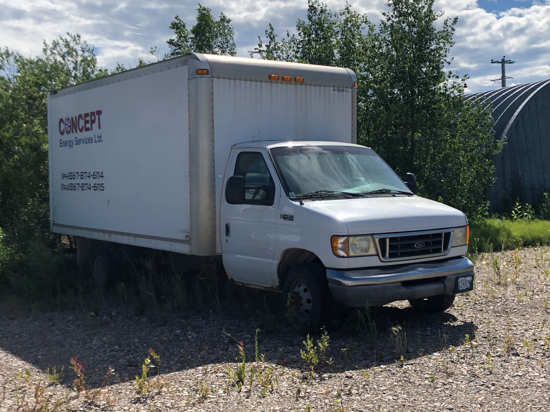 2001 Ford F450 Diesel Cube Van 1FDXE45F73HA88194