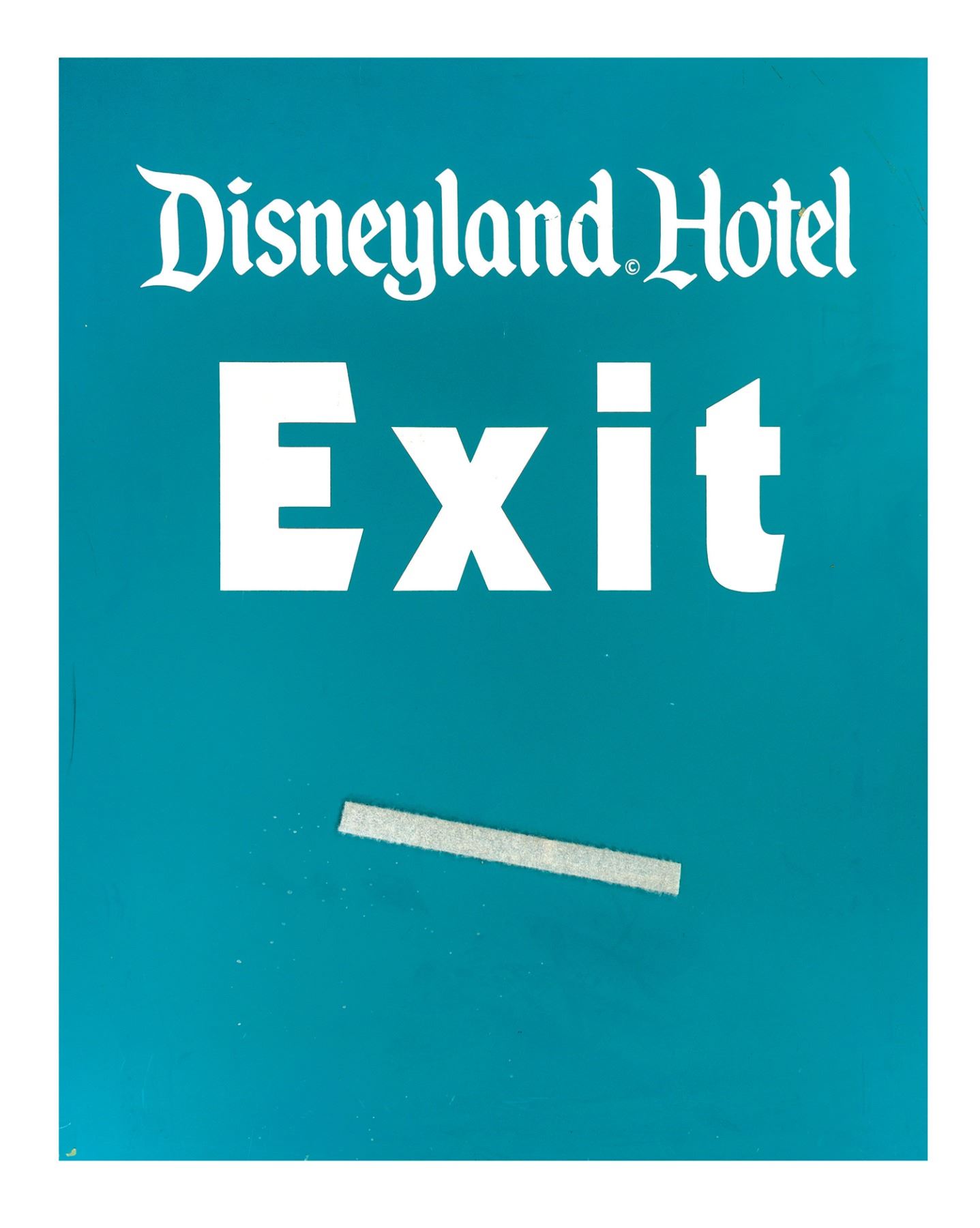 Disneyland Hotel Exit Sign.