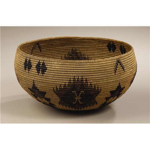 Miwok-Paiute Coiled Basket