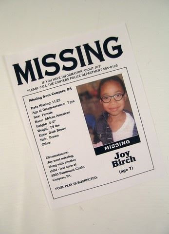 Prisoners Joy Birch Missing Flyer Movie Props