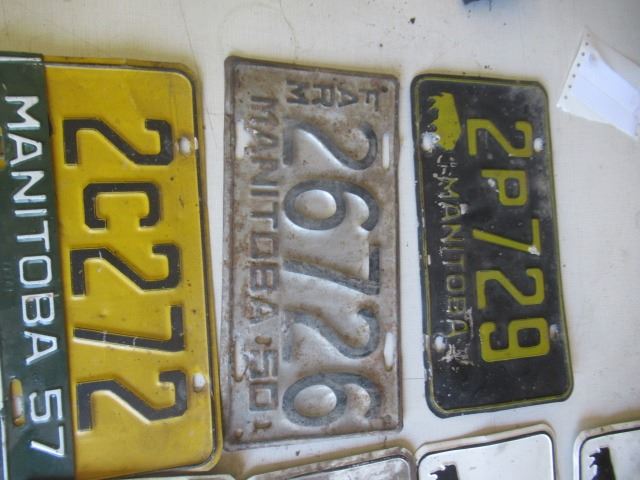 11 Items MB License Plates- Vintage & Modern