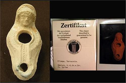 Ancient Syrian Oil lamp 4-6 BC