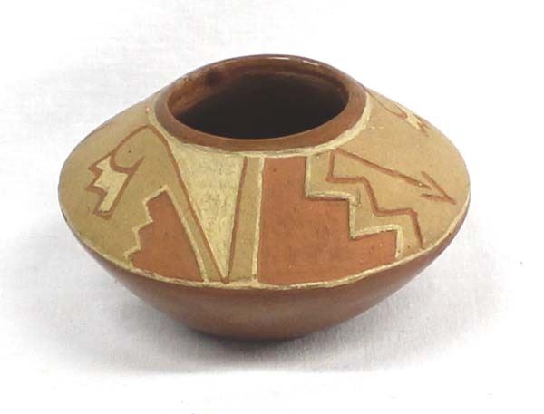 Historic San Juan Carved Pottery Jar