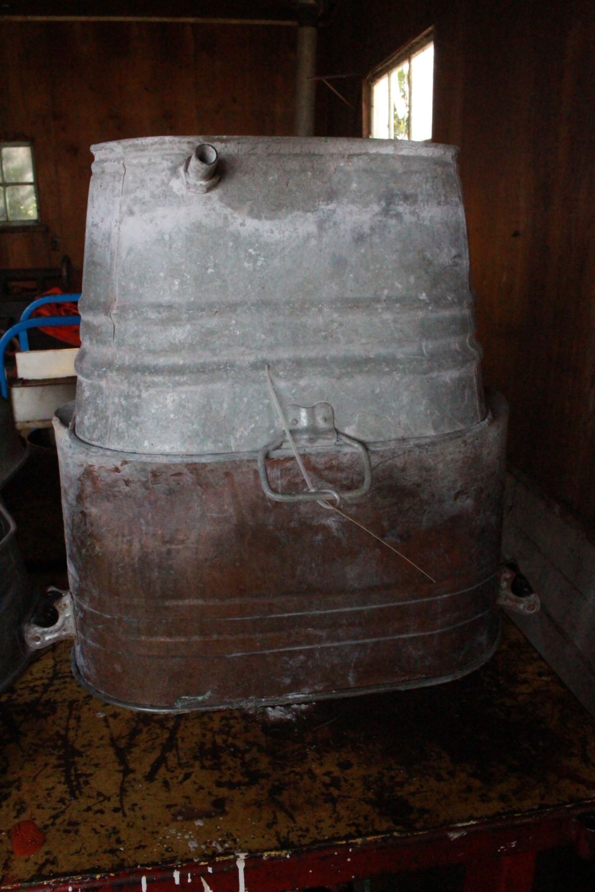 Galvanized Square tub and a Copper Boiler