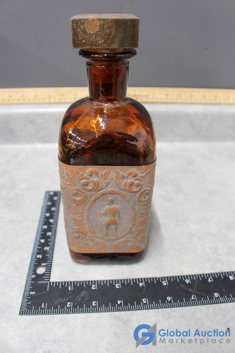 Stevens Comfort Stoneware Bottle & Brown Glass Bottle