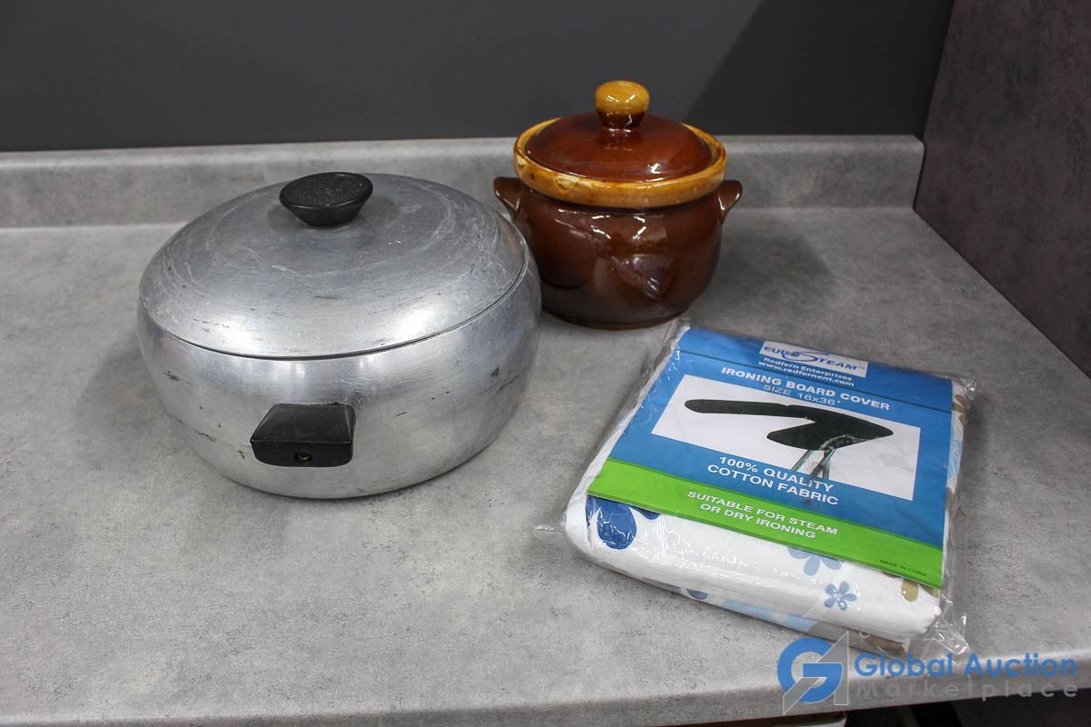 Wear Ever Pot, Crockery Pot & Ironing Board Cover