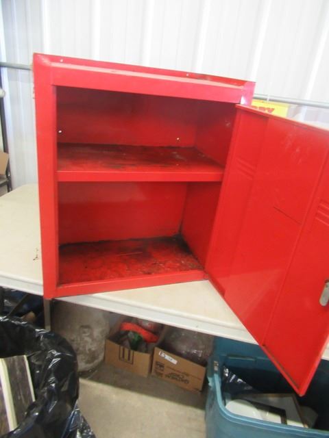 2 Items- Snap On Top Piece Tool Cabinet Beech Metal Cabinet 24"H 22"W 12"D
