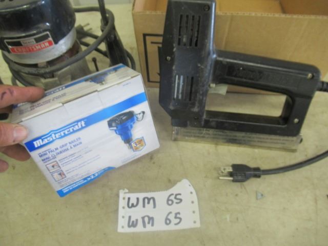 Craftsman Router, Mastercraft Jig Saw, Mastercraft Palm Nailer, Power ...