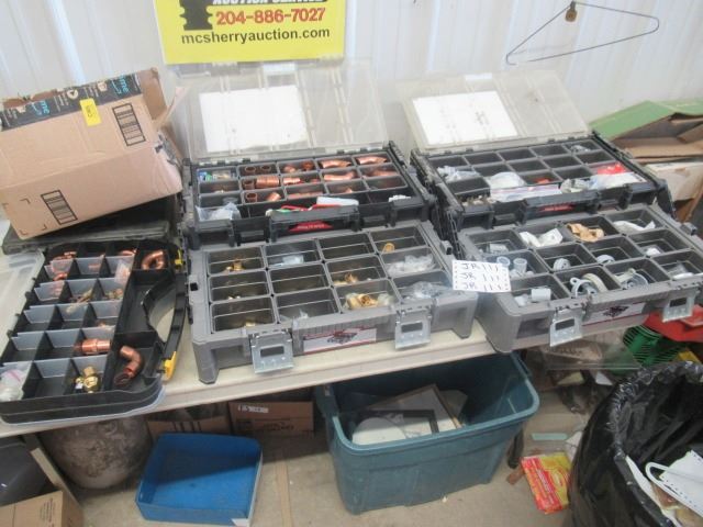 Copper & Brass New Fittings, in 3 Nice Tool Box Style Organizers