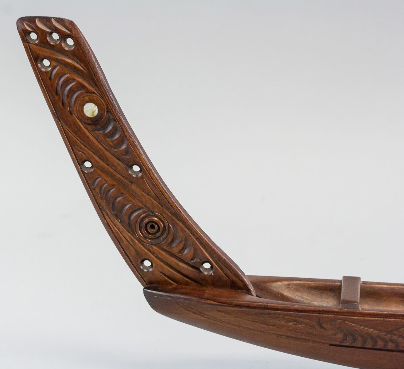 Maori War Canoe Model Waka Taua