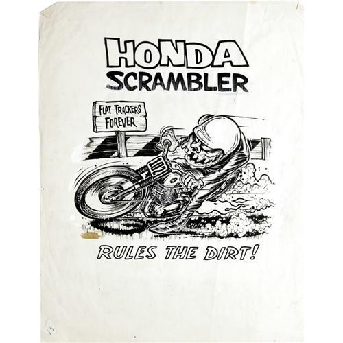 Ed "Big Daddy" Roth Studio - "Honda Scrambler" Art