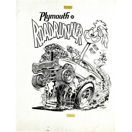 Ed "Big Daddy" Roth Studio - "Plymouth Roadrunner" Art