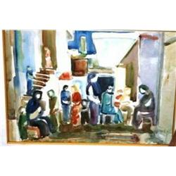 Israel Chiraty: Giladi - people in the - Painting
