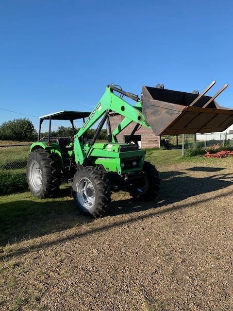 1985 Deutz 6275 with 465 loader, 70 HP air cooled diesel engine 3574 ...