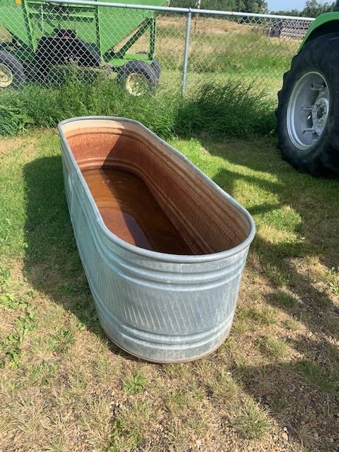 galvanized water trough