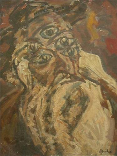NICOLAS STERNBERG Oil Hungarian Rabbi