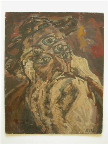 NICOLAS STERNBERG Oil Hungarian Rabbi
