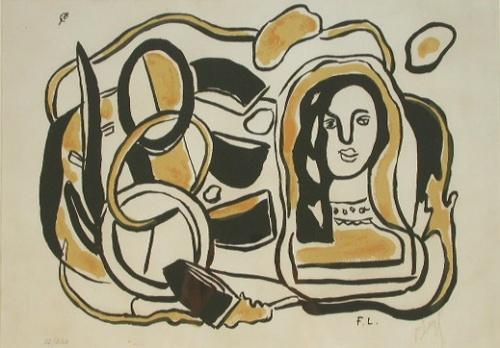 FERNAND LEGER Signed Silkscreen Cubism
