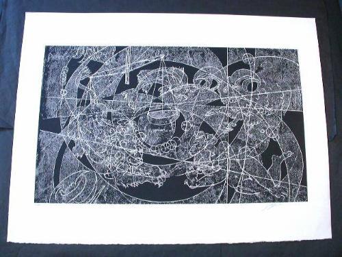 HANS ERNI Color Lithograph Swiss Art