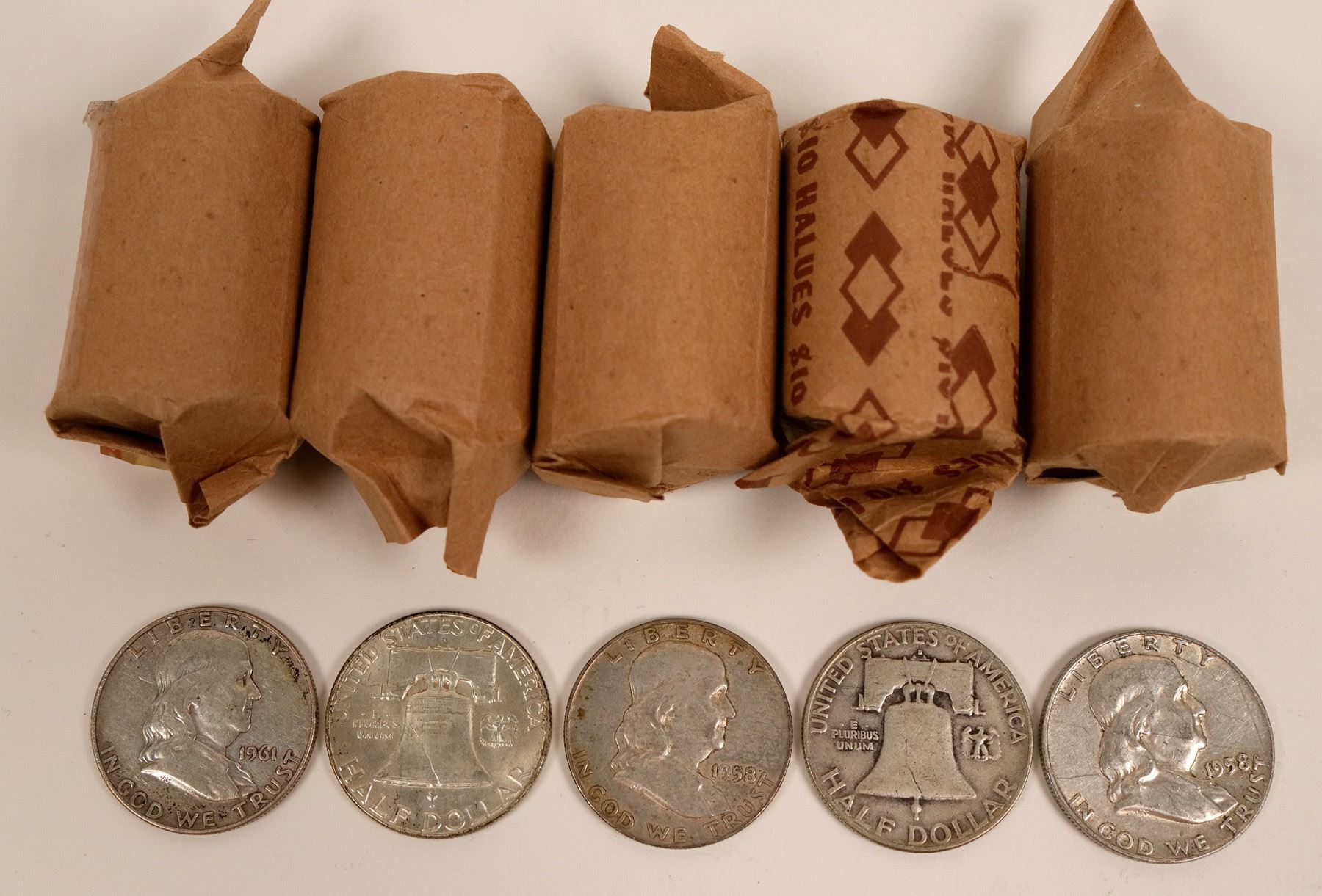 Franklin Half Dollar Rolls 119792 Franklin Half Dollar Rolls 119792