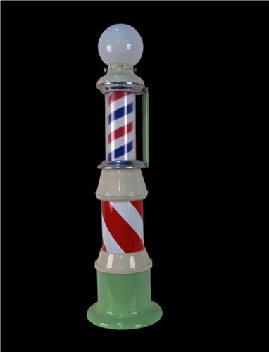 Miniature Floor Model Barber Pole 38"