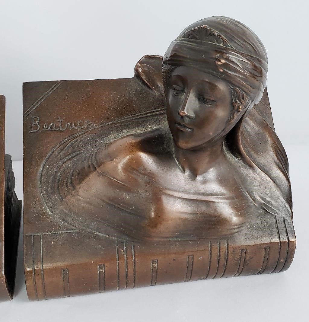 Beatrice and Dante Bookends Jennings Brothers