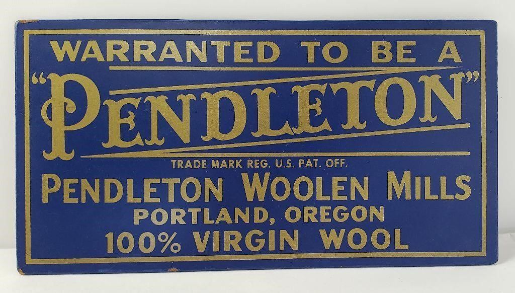 Pendleton Blankets Retail Store Display Sign