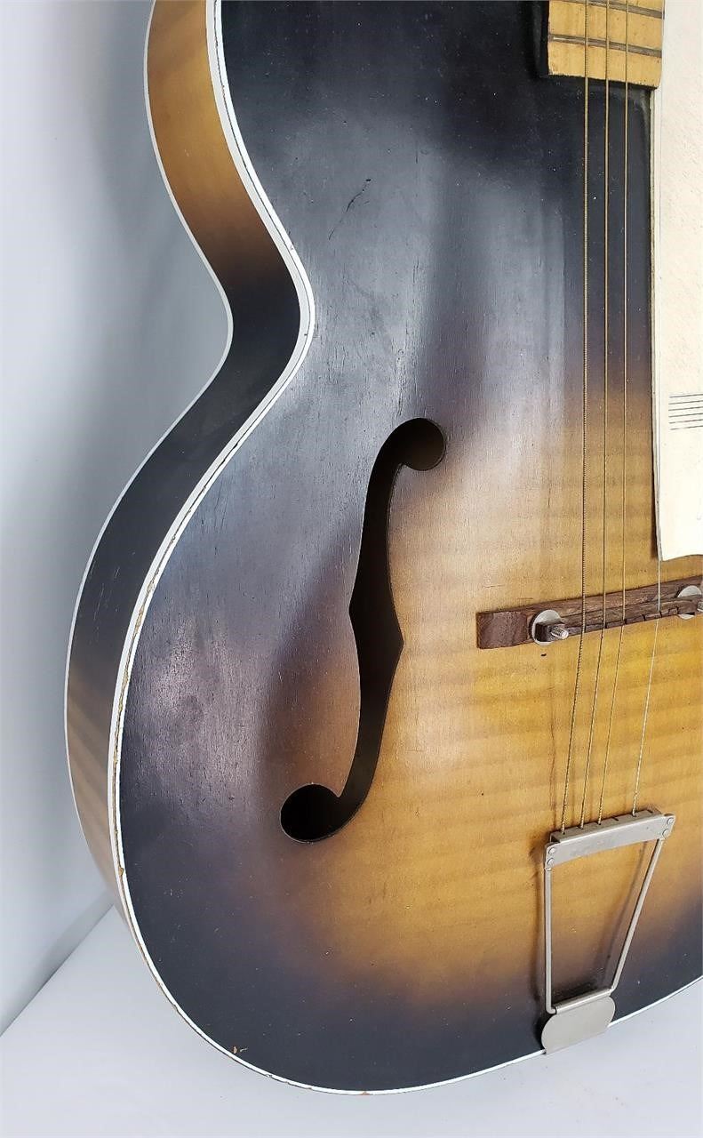 Vintage Kay Archtop Sunburst Acoustic Guitar