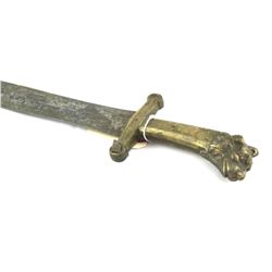 French Officerâ€™s Lion Head Pommel Sword