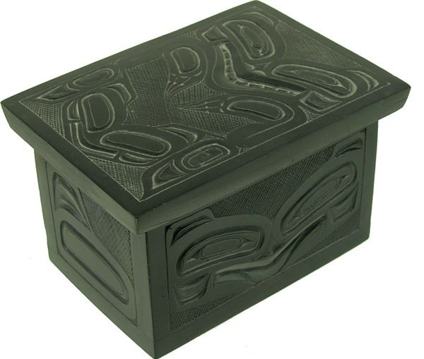 Haida Carved Argillite Box