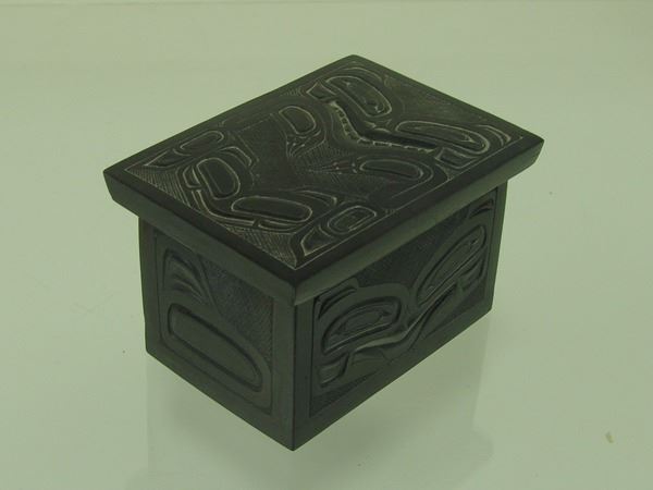 Haida Carved Argillite Box