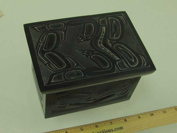 Haida Carved Argillite Box
