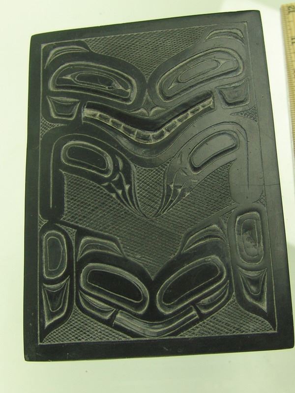 Haida Carved Argillite Box