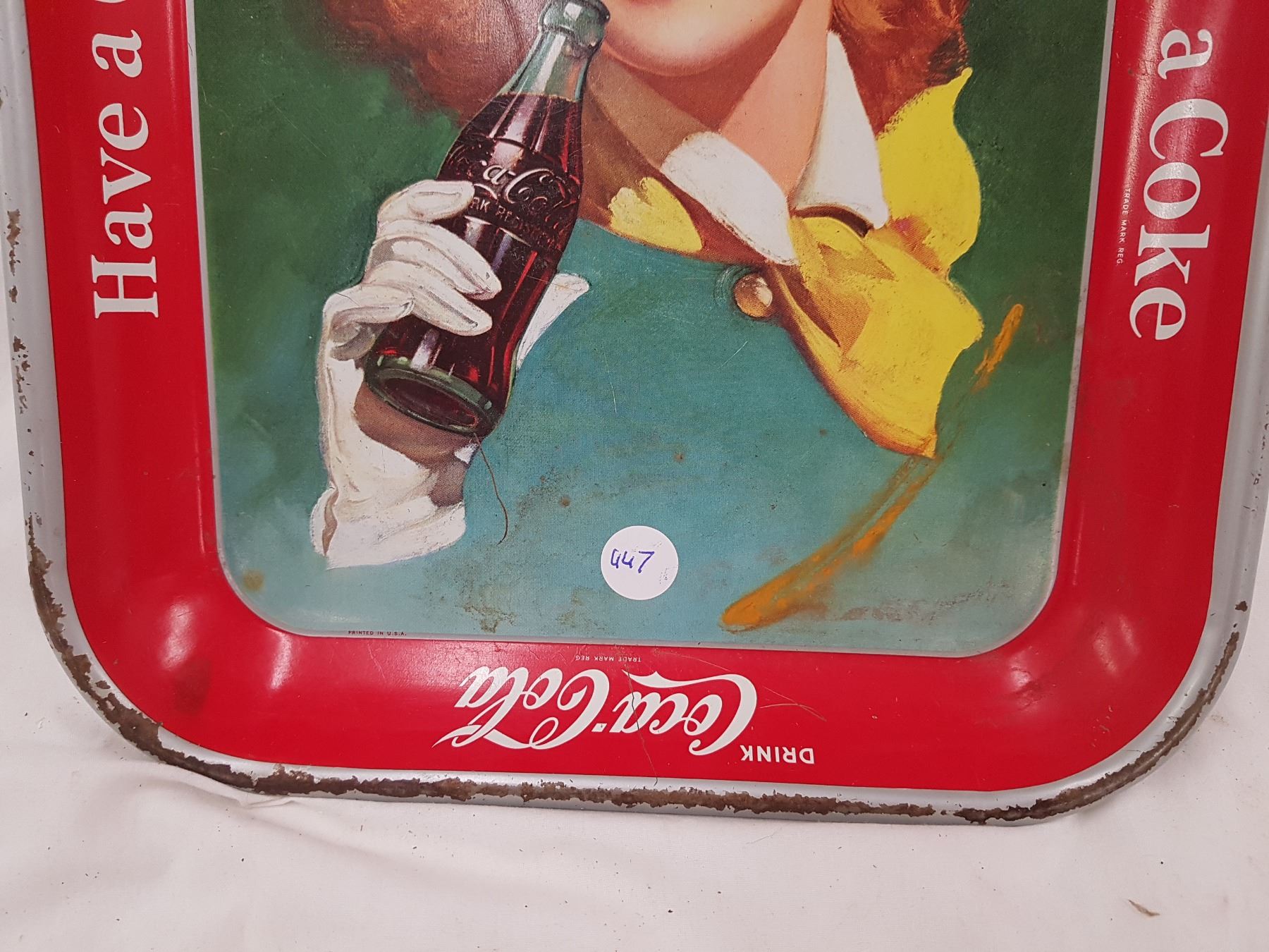 OLD COCA-COLA TRAY 13" - Schmalz Auctions