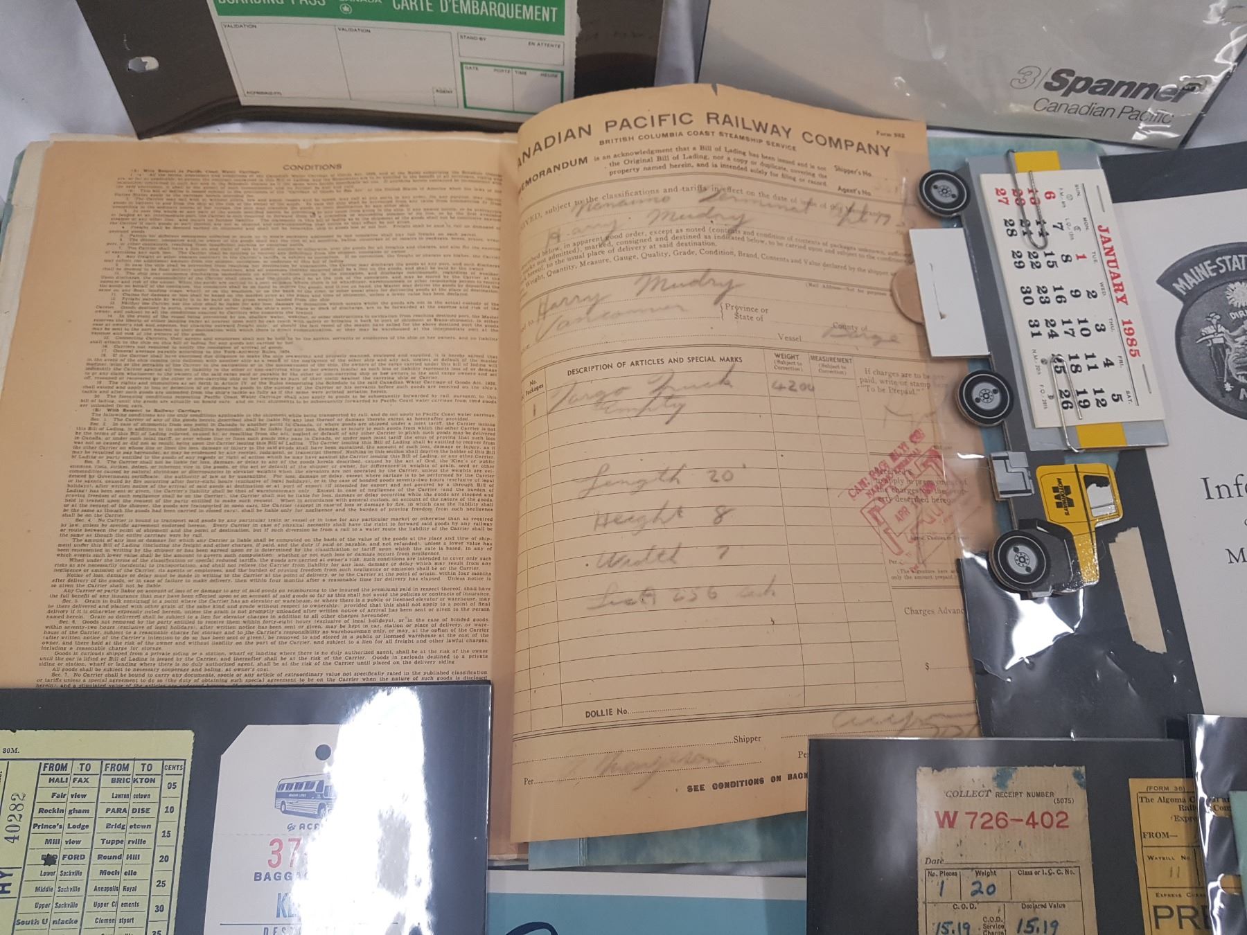 RAILROAD RELATED PAPERS - Schmalz Auctions