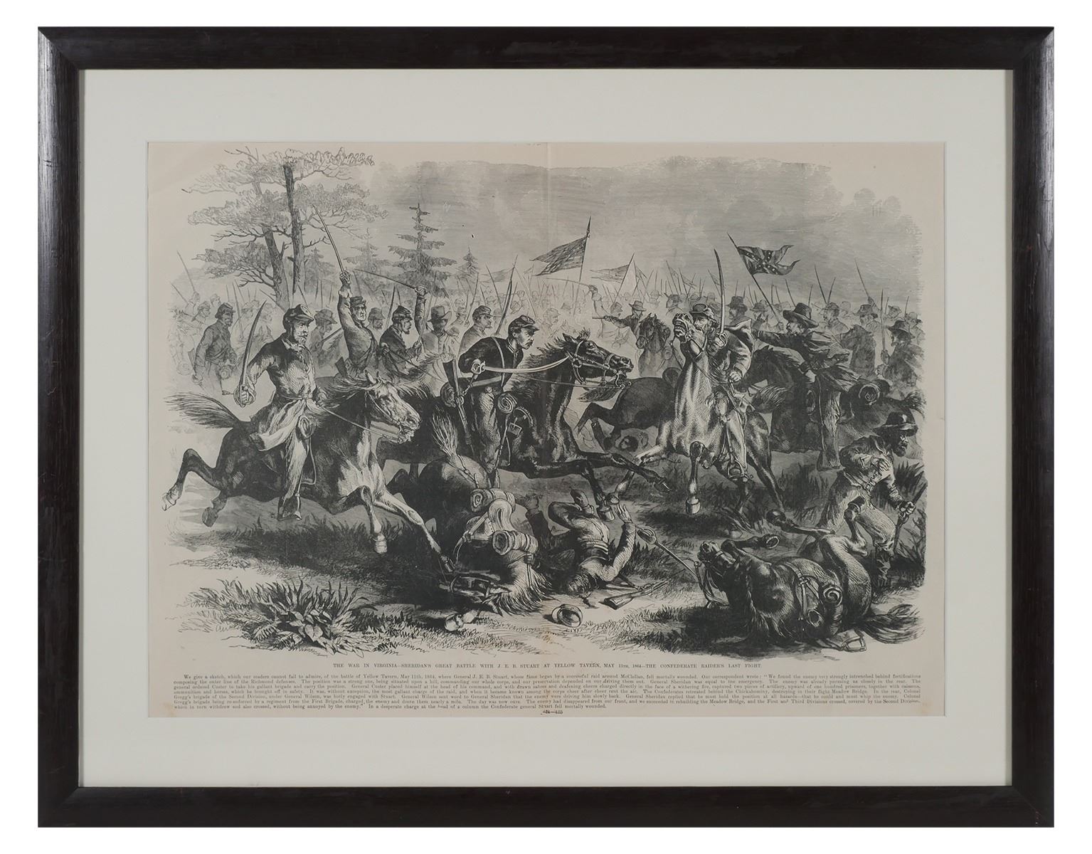 Civil War Illustration, Battle of Yellow Tavern