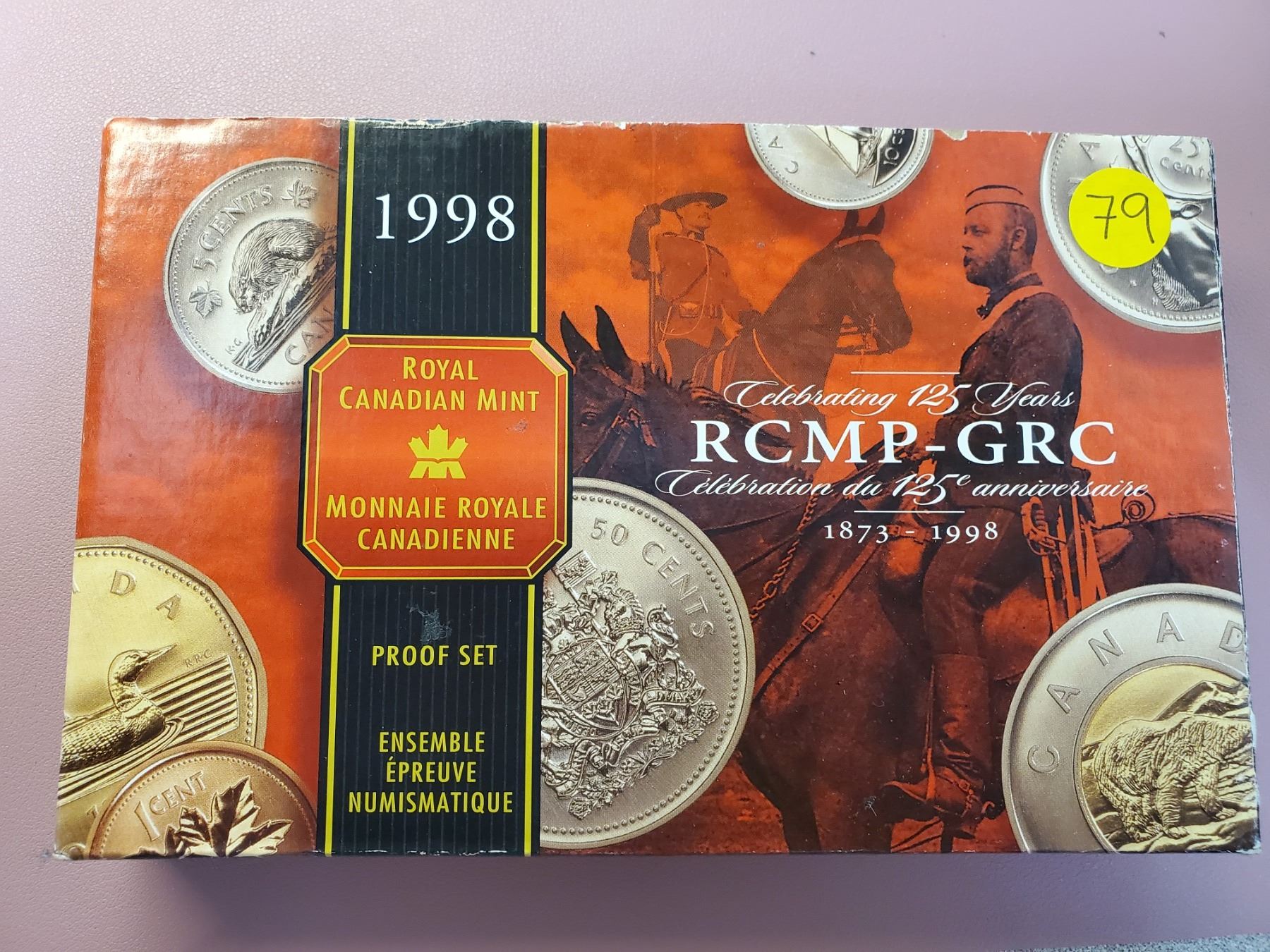 1998 RCMP 125TH ANNIVERSARY ROYAL CANADIAN PROOF SET