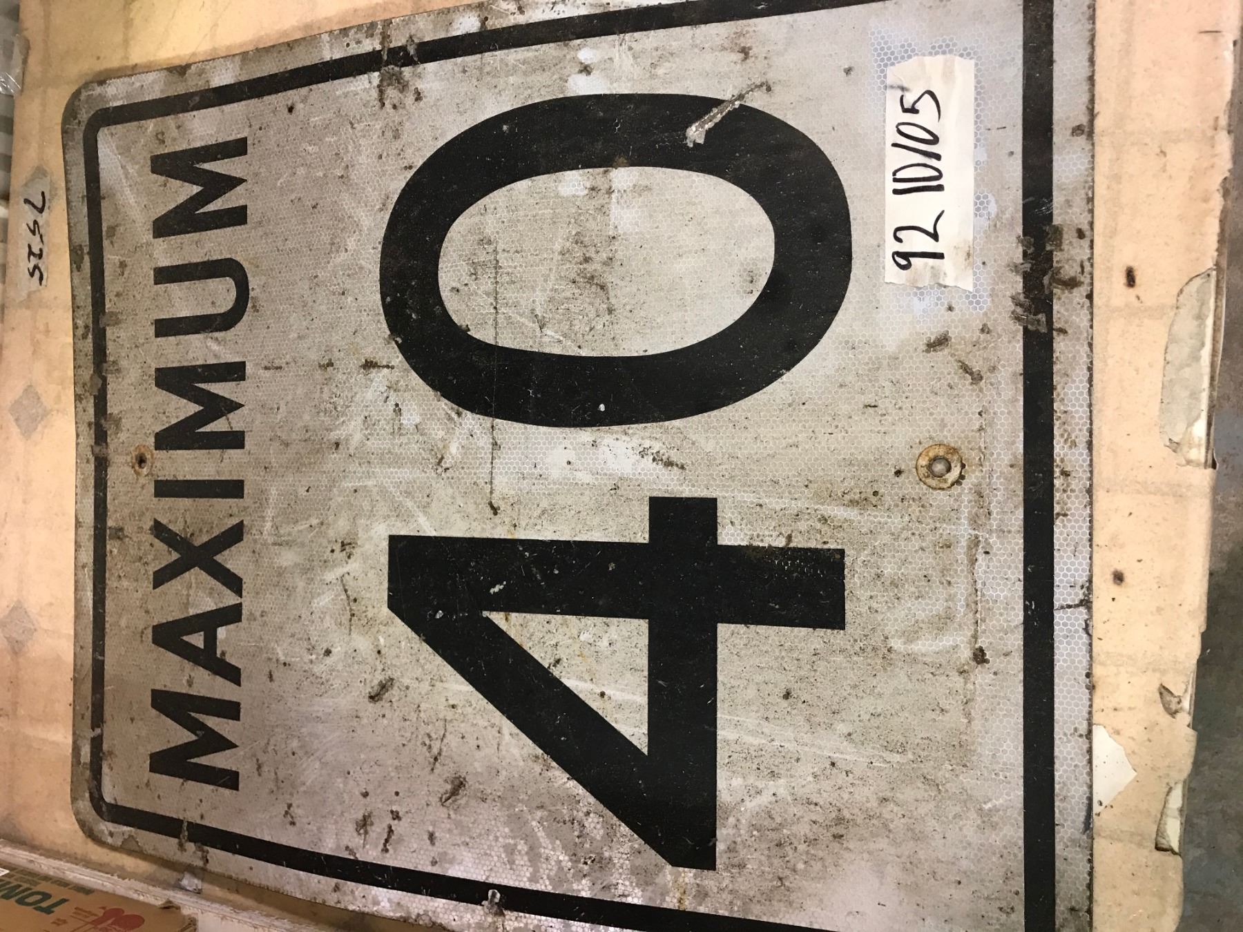 SPEED SIGN - Schmalz Auctions