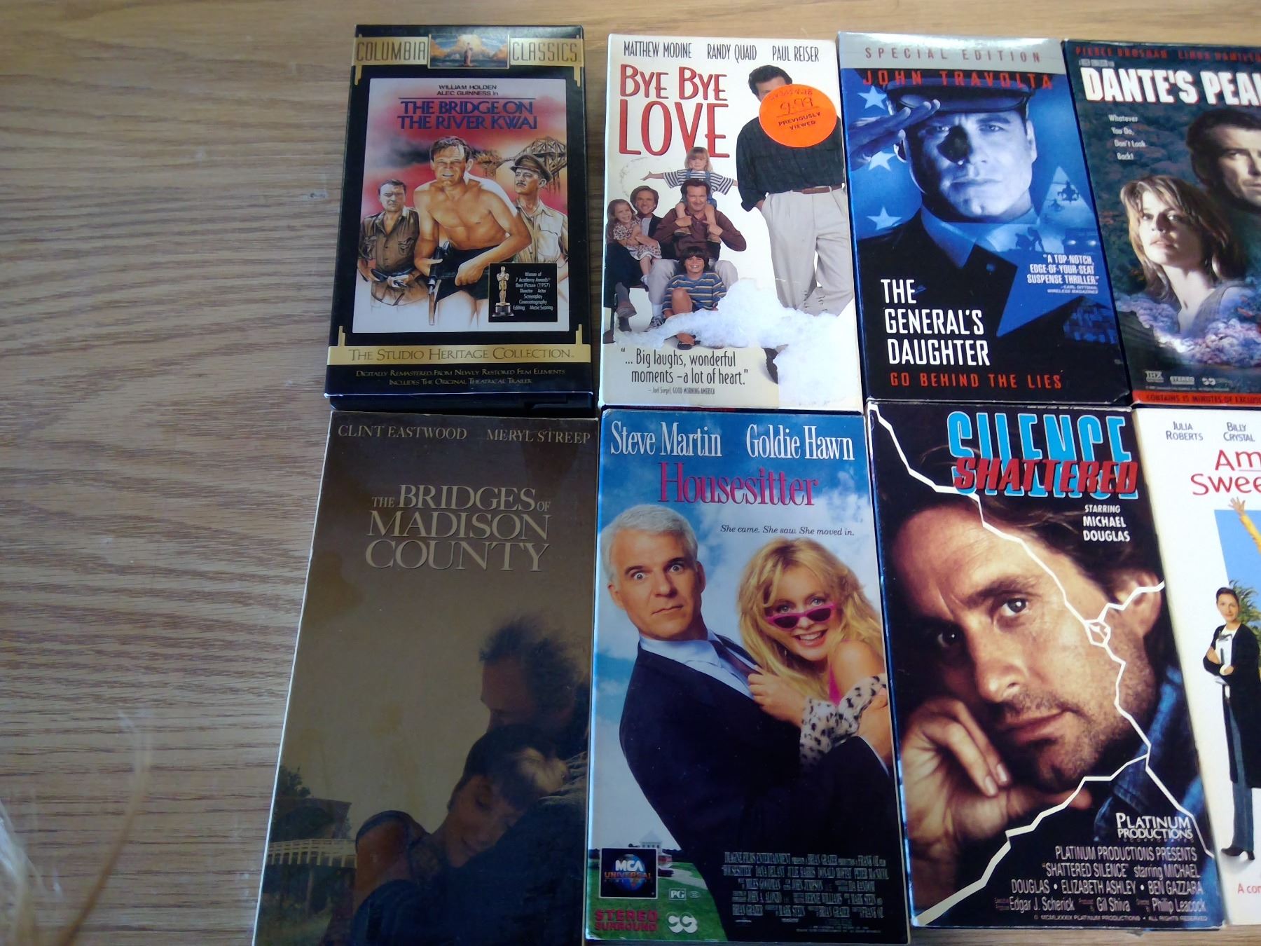 12 VHS TAPES ASSORTED