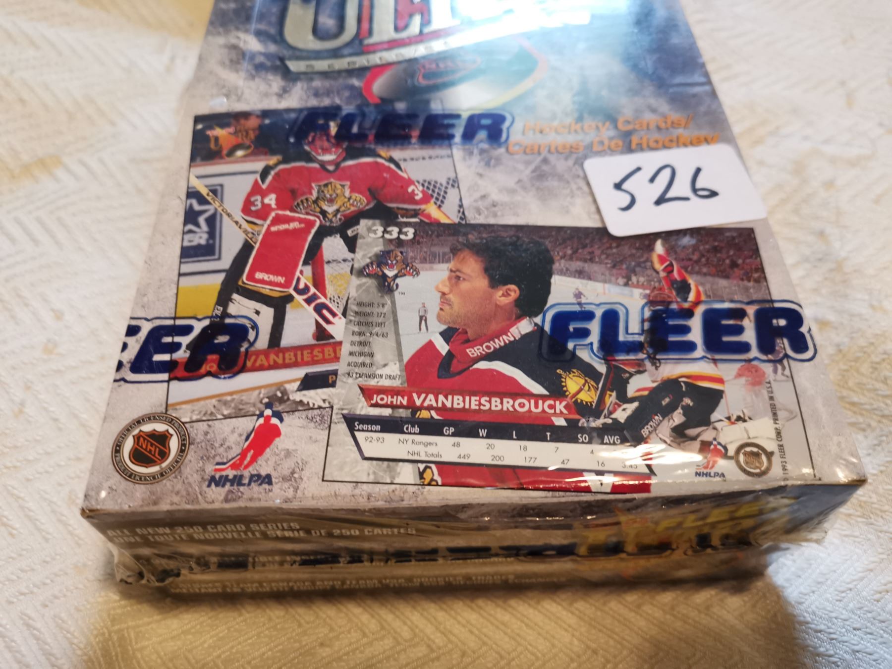 1993-94 FLEER ULTRA HOCKEY CARDS, SEALED BOX - Schmalz Auctions