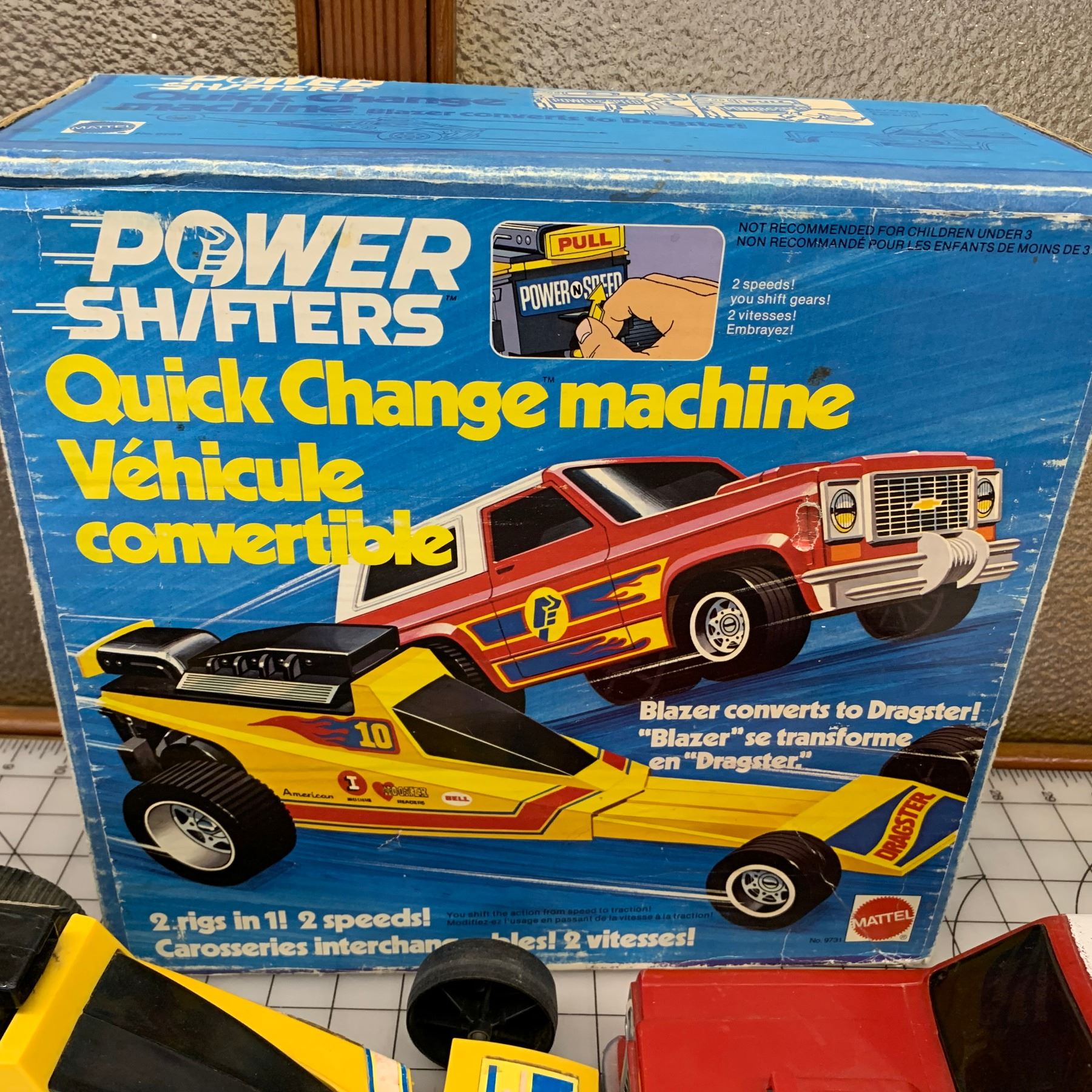 VINTAGE 1977 POWER SHIFTERS BLAZER DRAGSTER TOY WITH BOX - Schmalz Auctions