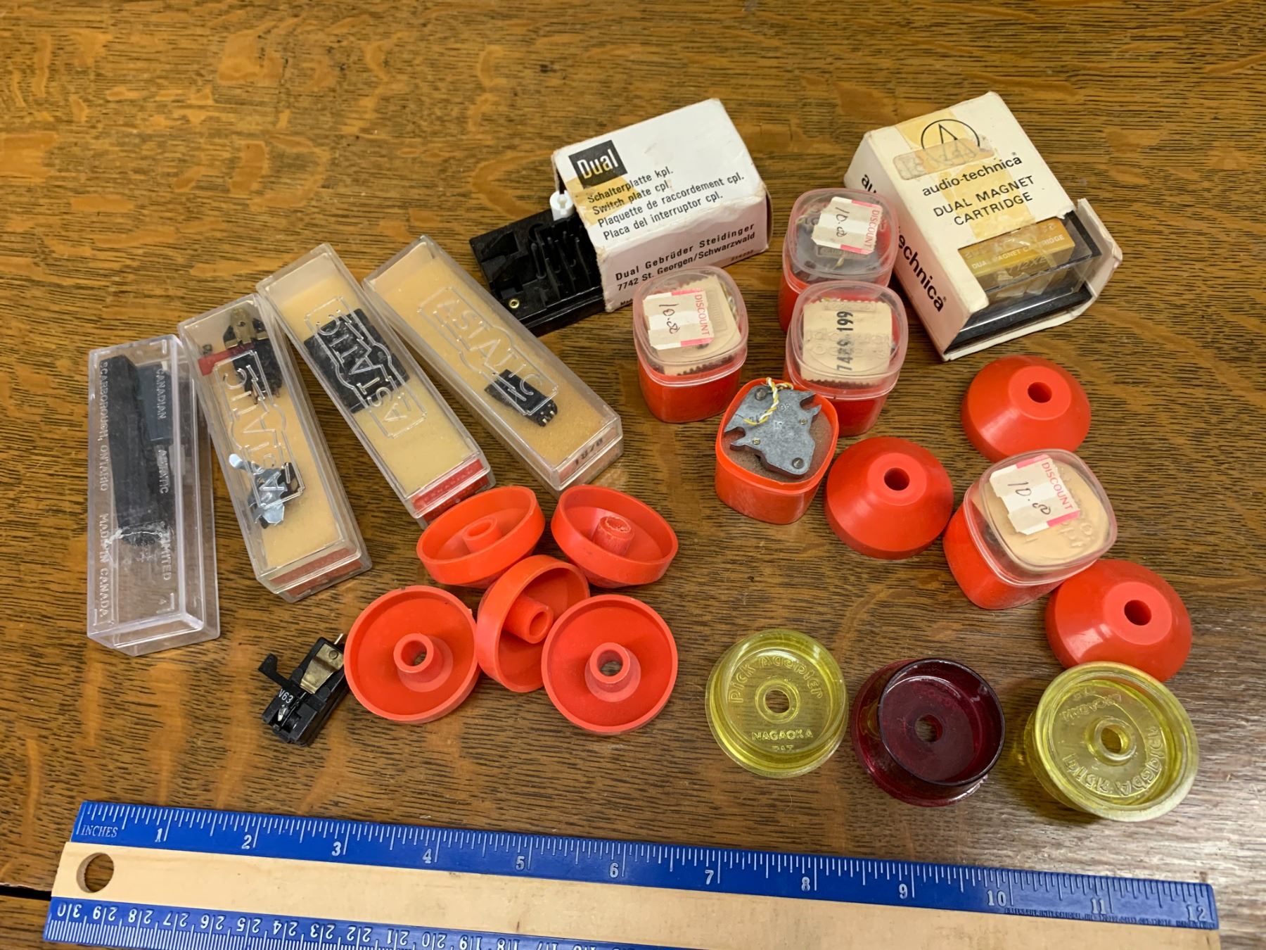 VINTAGE RECORD PLAYER, ELECTRONIC PARTS AND 45 RPM ADAPTERS - Schmalz ...