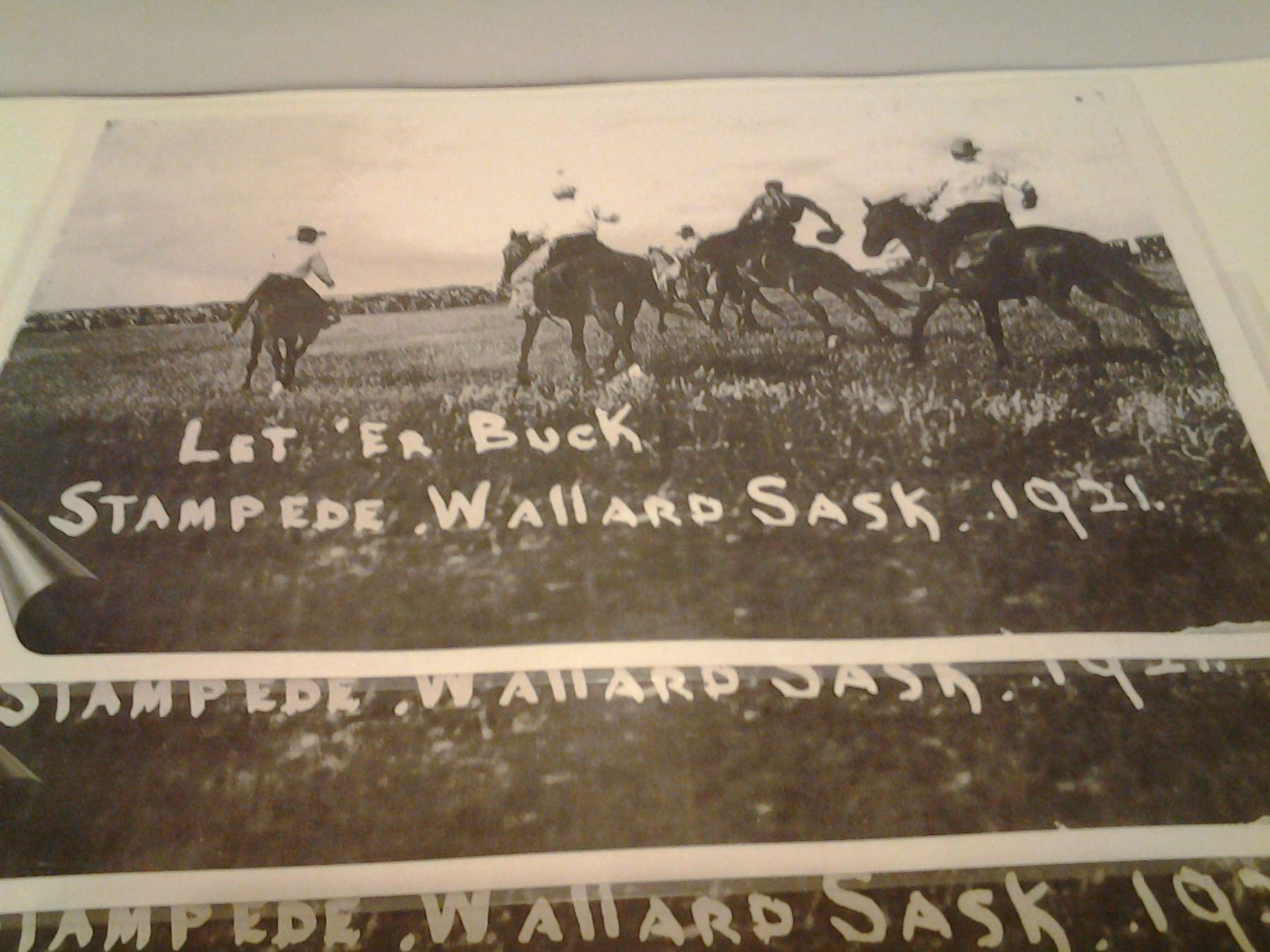 6 Let 'er Buck place mats Stampede Wallard, SK 1921